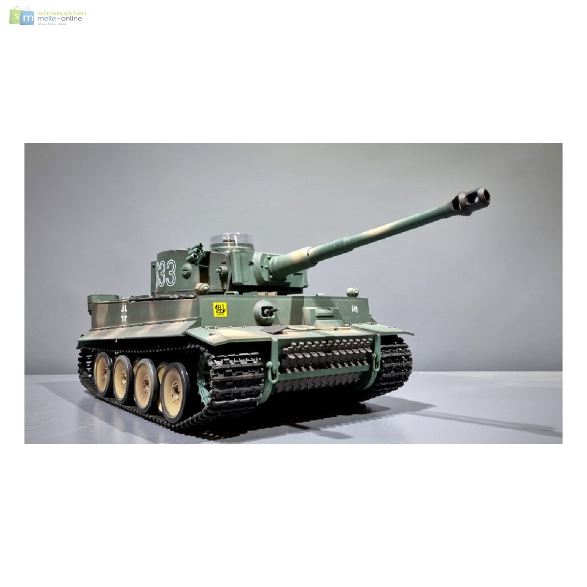 RC Panzer "German Tiger I S33" Heng Long - 1:16, Rauch&Sound+Stahlget ...